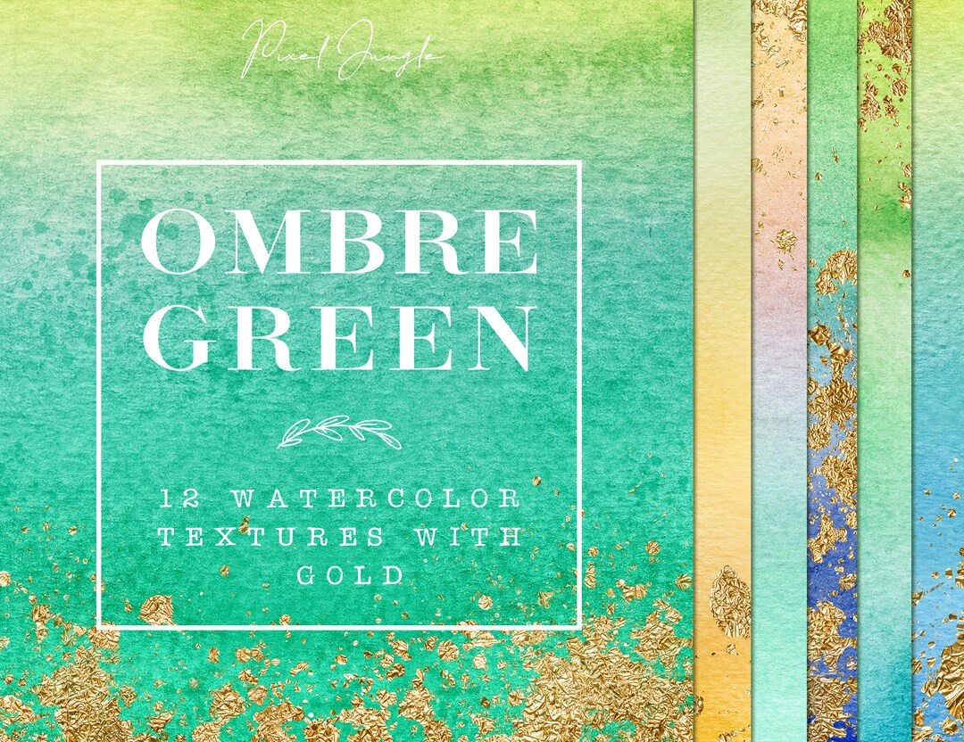 Ombre Watercolor Textures With Gold Splashes, Spring Wallpapers ...