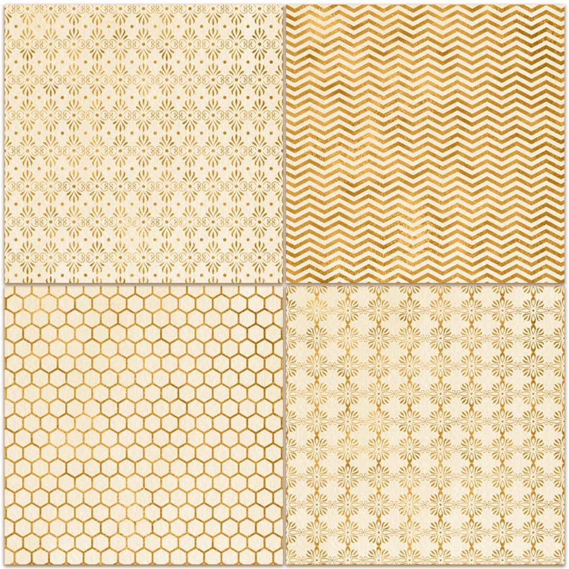 Gold Digital Paper Pack Gold Paper Clipart Gold Abstract | Etsy