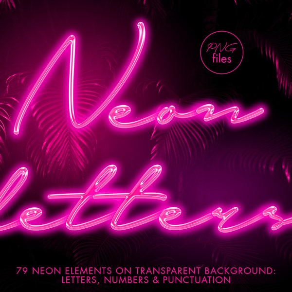 Pink Neon Sign - Etsy