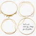 Gold Round Frames Clipart, Gold Circles Clipart, Circle, Frame Overlays ...