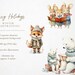 Furry Holidays Watercolor Clip Art, Rabbit Clipart, Winter Clip Art ...