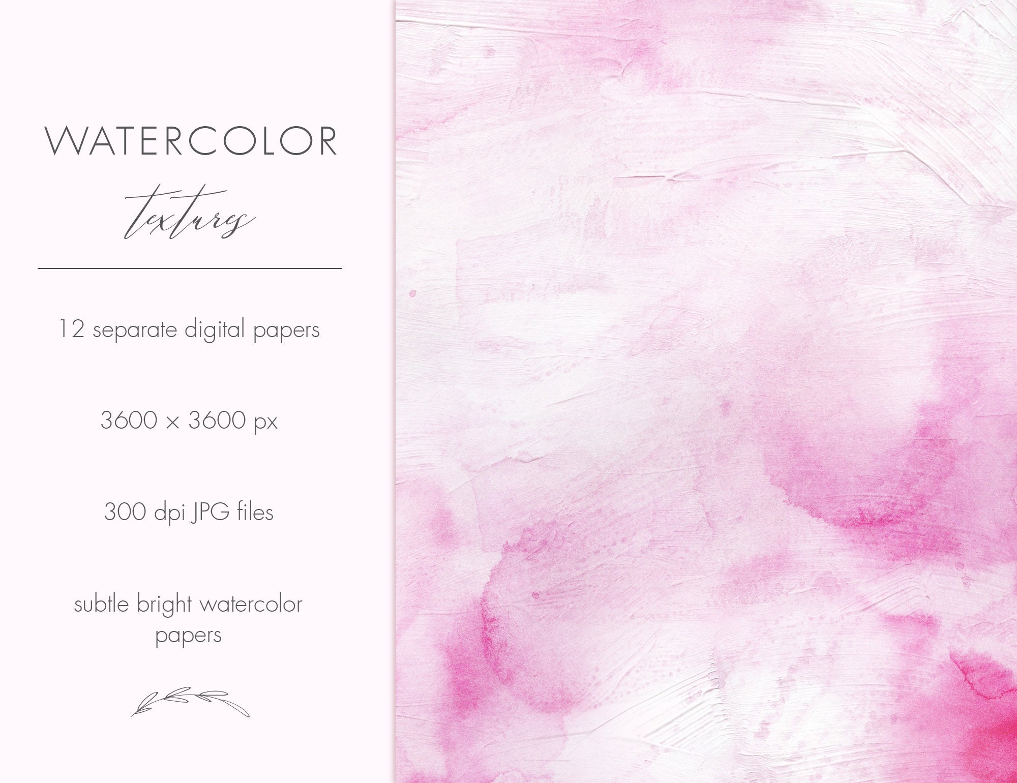 Pink Watercolor Ombre Digital Papers Watercolor Wallpaper - Etsy