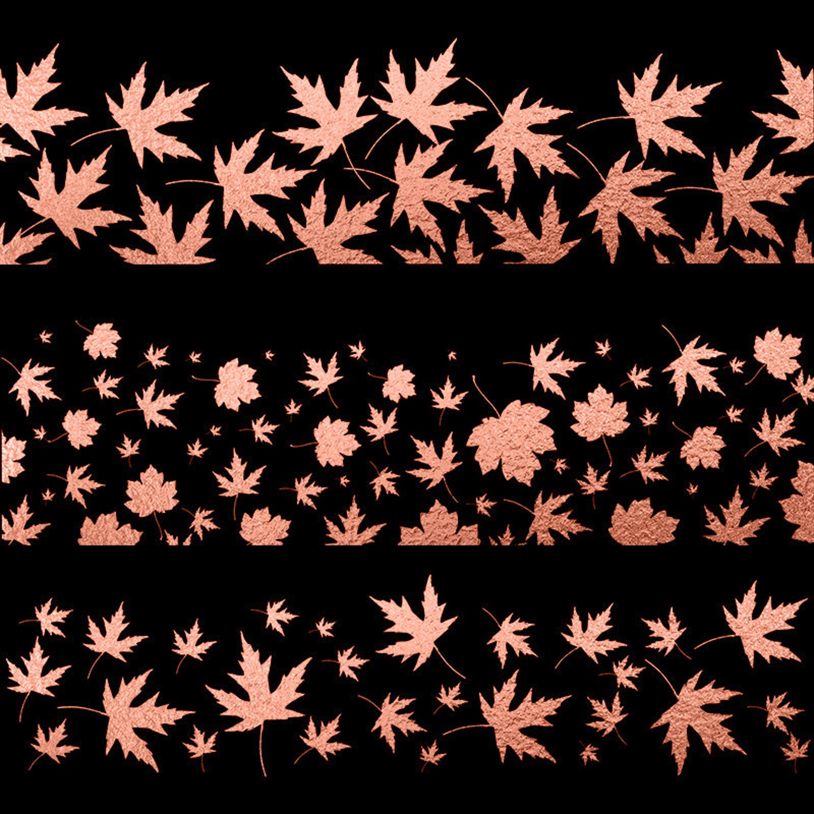 Rose Gold Leaf Overlays Rose Gold Leaves Clipart Autumn Clip - Etsy