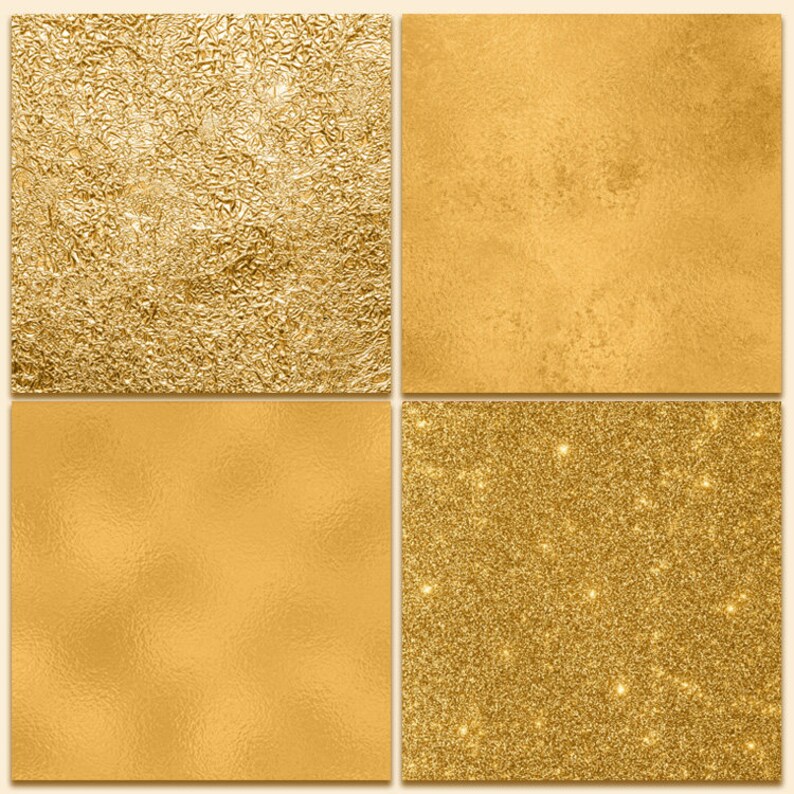 Gold Digital Paper Clipart Gold Patterns Gold Texture Gold | Etsy