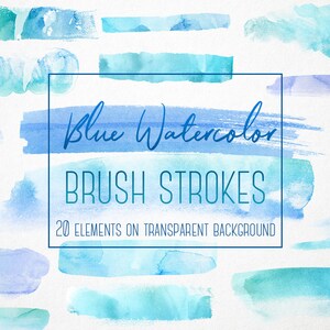 Buy 3 Pay for 2, Watercolor Brush Strokes Clipart, Summer Watercolor ...