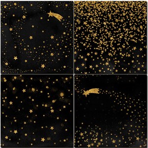 Night Sky Digital Paper Clipart, Stardust Paper, Night Sky Wallpaper ...