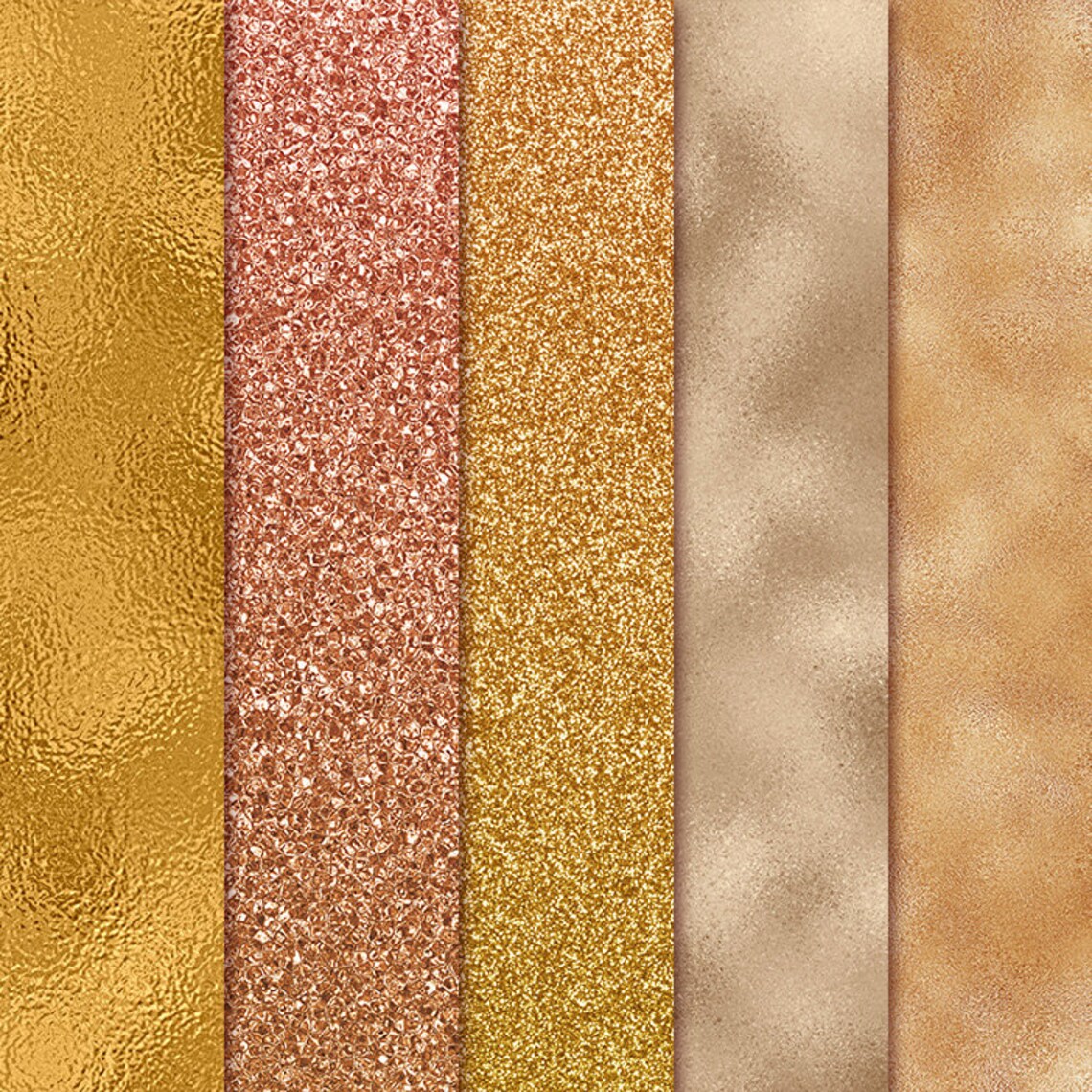 Blush and Gold Texture Set, Blush Digital Paper, Gold Digital Paper ...