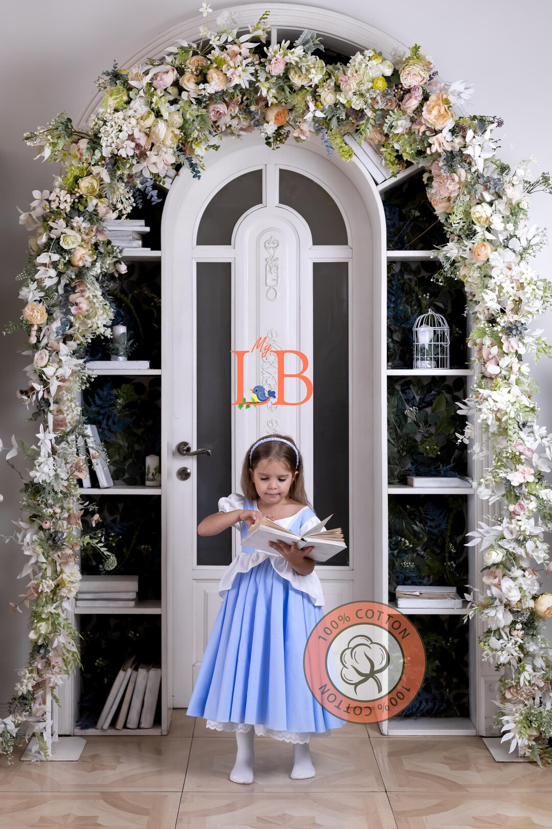 Personalized Cinderella Dress: Girls' Cotton Ballgown Costume - Etsy