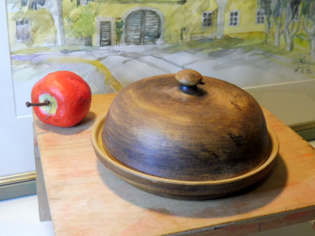 Ceramic CLOCHE Bowl and Lid Glazed Inside - Etsy