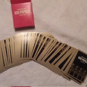 Playing Card Deck by Seagrams 100 Pipers - Etsy