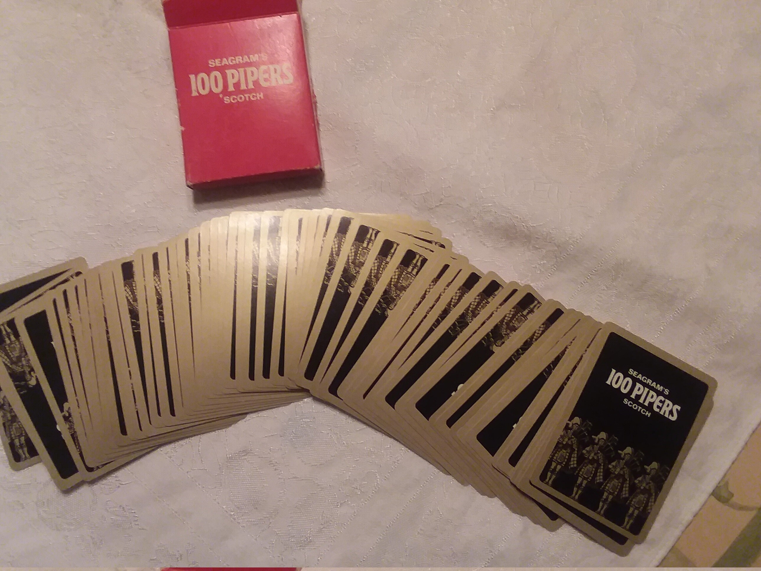 Playing Card Deck by Seagrams 100 Pipers - Etsy
