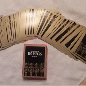 Playing Card Deck by Seagrams 100 Pipers - Etsy