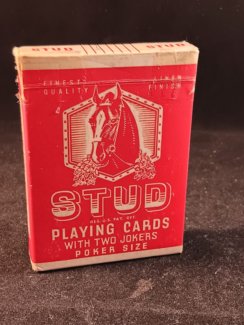 STUD Playing Cards With Four Joker Cards, Poker Size, for Particular ...