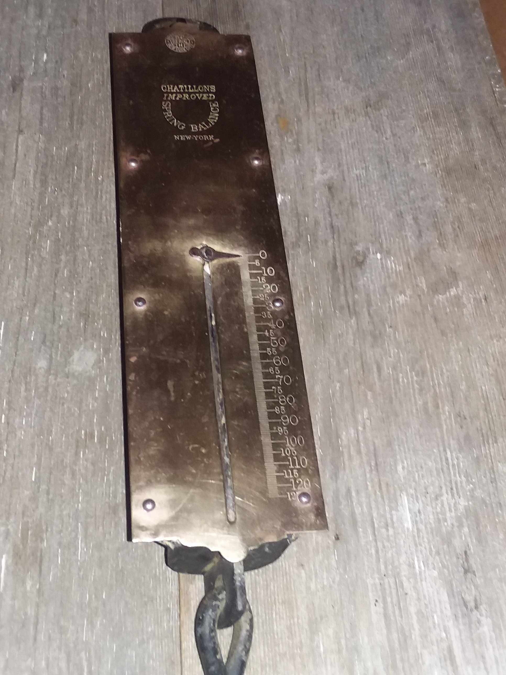 Chatillons Spring Balance Scale, 125 Lbs, New York, Serial 34 H 125 Lbs ...