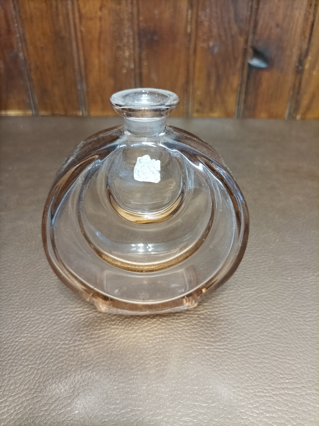 Boho Crystal Glass Perfume Bottle Czechoslovakia Pink Art Deco - Etsy