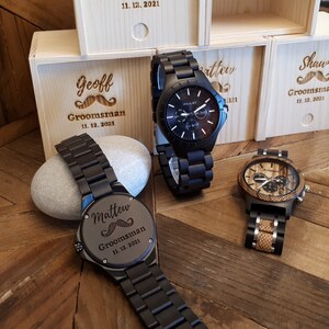 Set of Groomsmen Watches, Personalized Watches, Groom Watches, Father ...