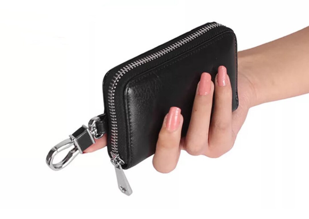 Personalized Leather Key Case, Leather Key Wallet, Key Organizer ...