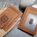 ID Window Wallet Personalized Magnetic Wallet Cowhide - Etsy