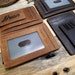 ID Window Wallet Personalized Magnetic Wallet Cowhide - Etsy
