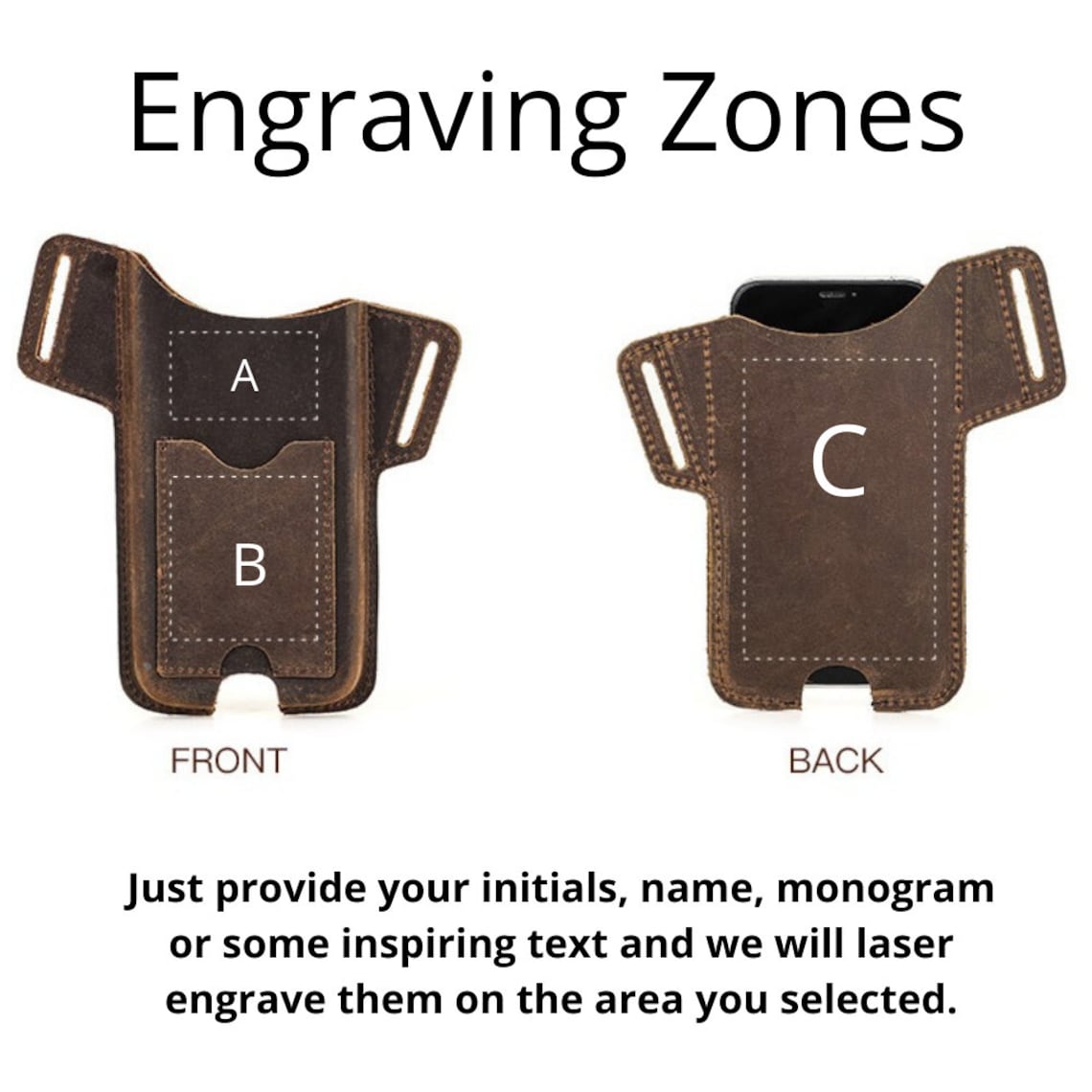 Cell Phone Holster, Cell Phone Holster With Belt Loops, Belt Case for ...