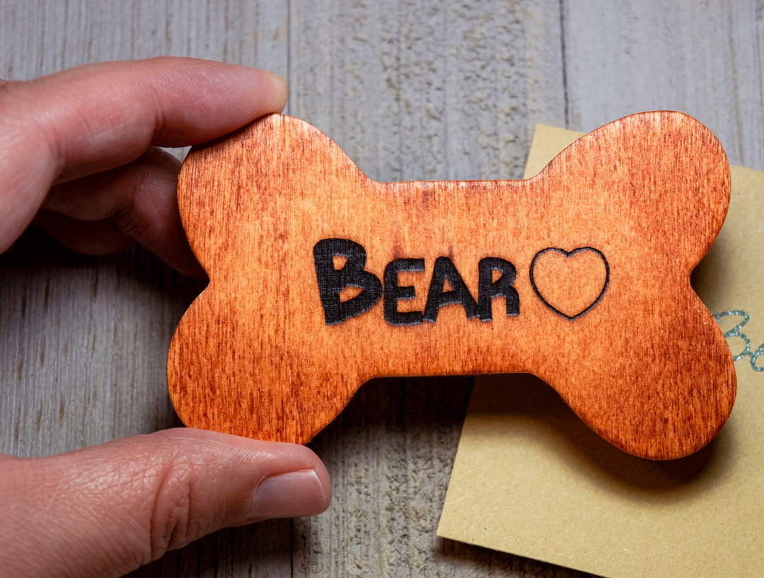 Dog Personalized Bone Magnet, Beloved Pet, Custom Made, Pet Loss Gift ...