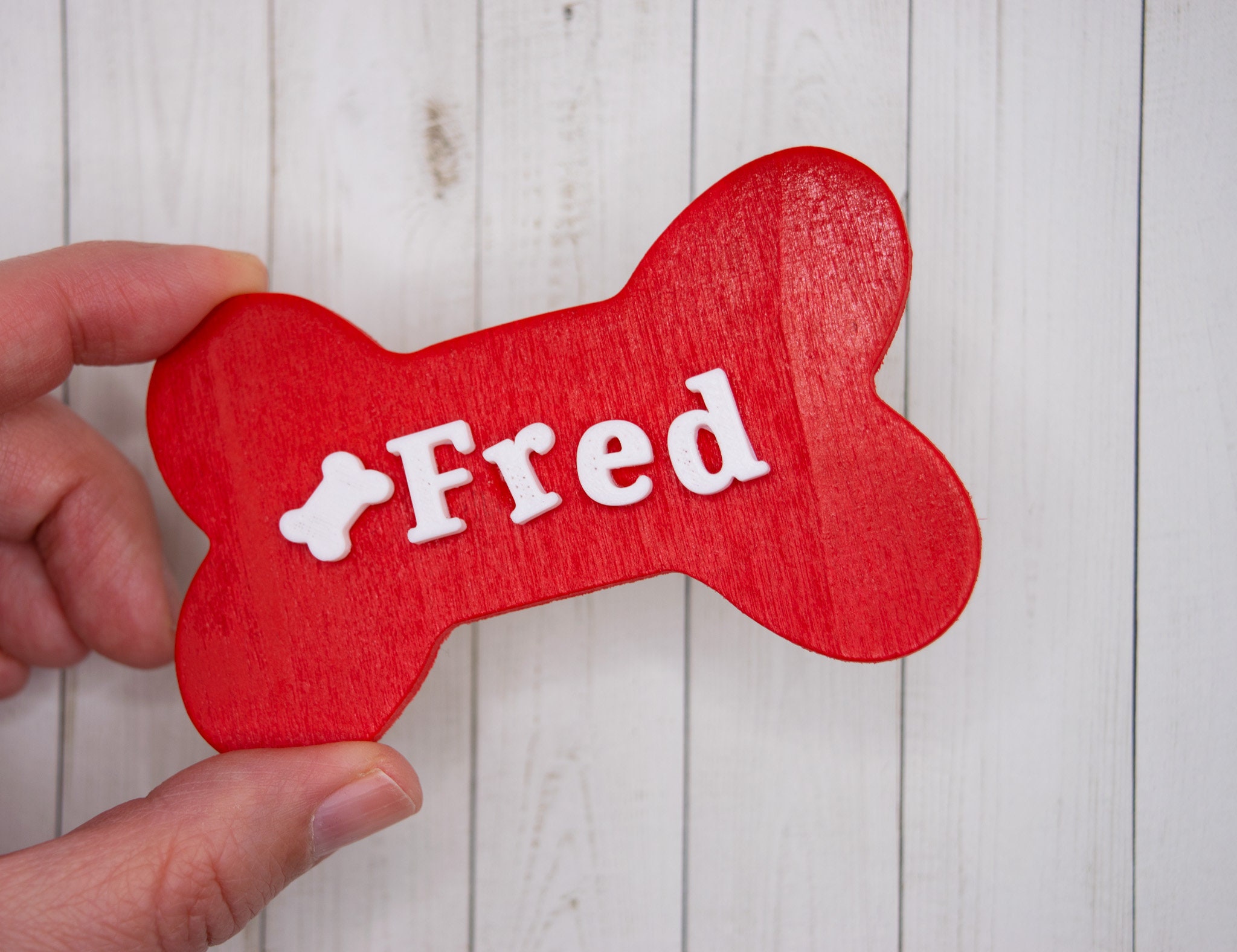 3D Personalized Pet Name Dog Bone Magnet Custom Dog Name 3D - Etsy