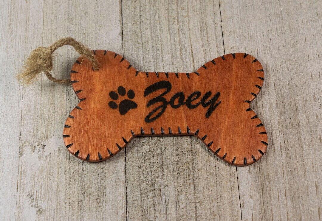 Small Cute Dog Bone With Name Sign, Dog Name Personalized Sign ...