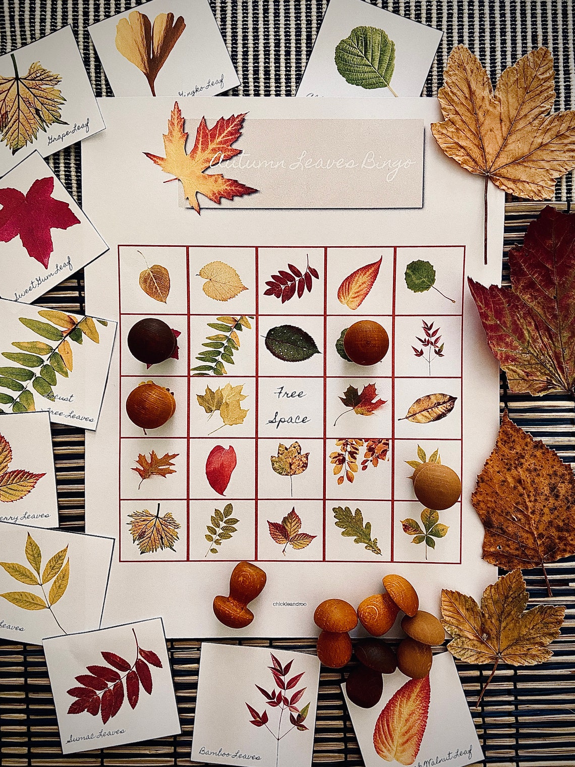 Autumn Leaves Bingo - Etsy