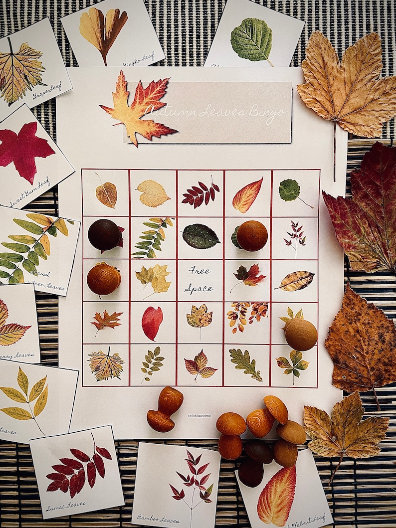 Autumn Leaves Bingo - Etsy