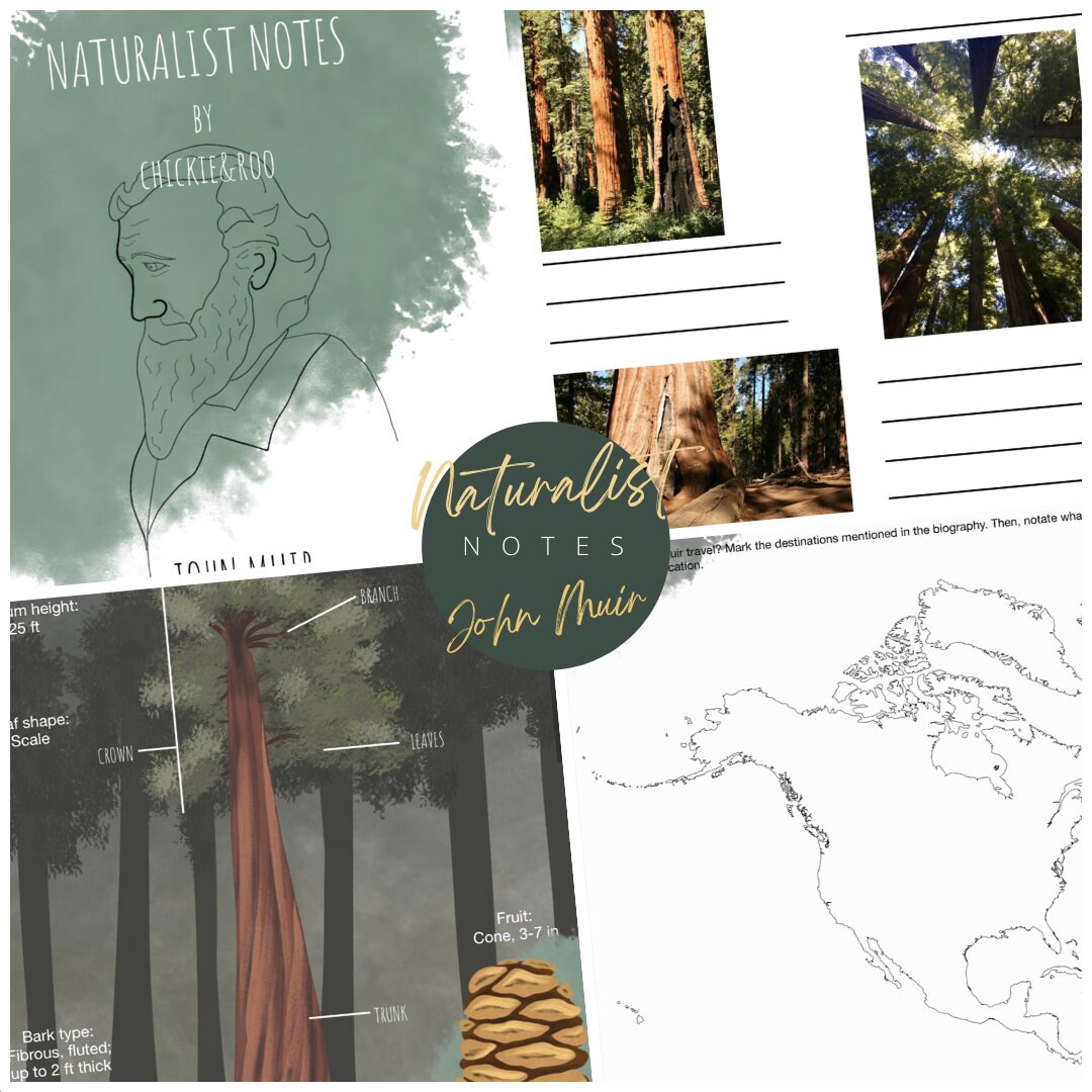 Naturalist Notes: John Muir - Etsy