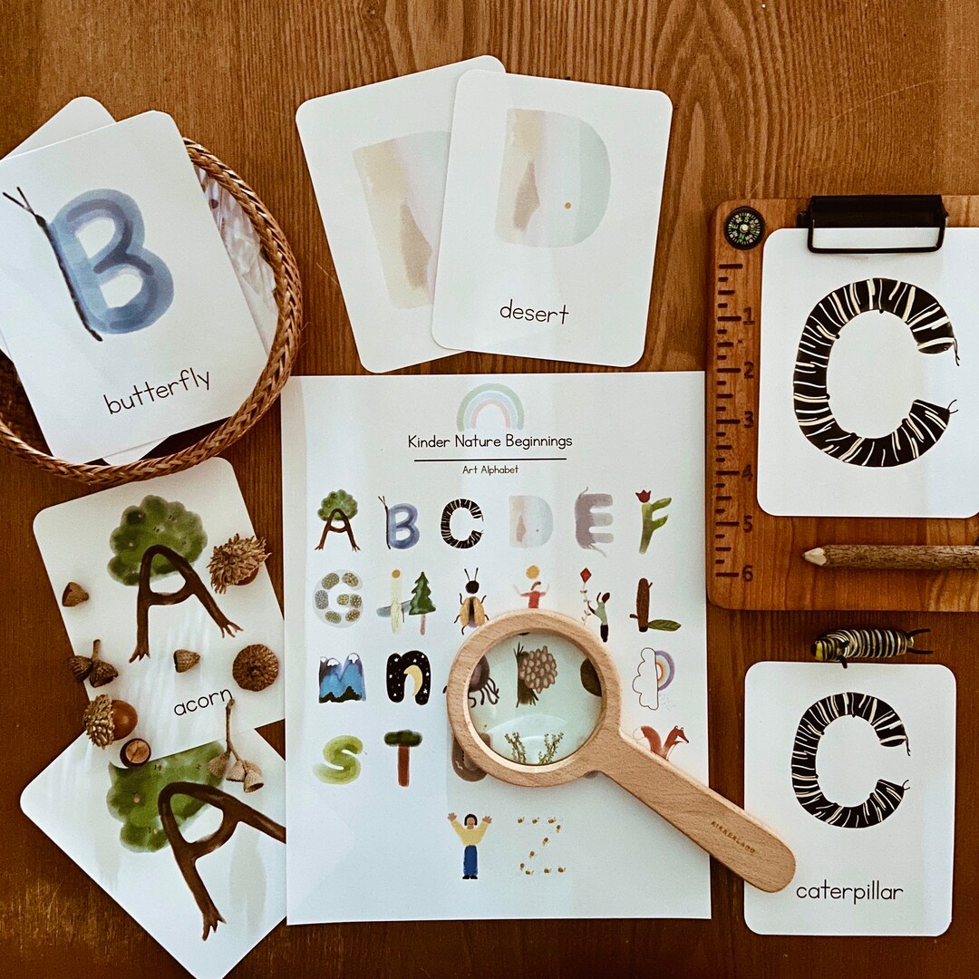 Kinder Nature Beginnings Art Alphabet Collection - Etsy