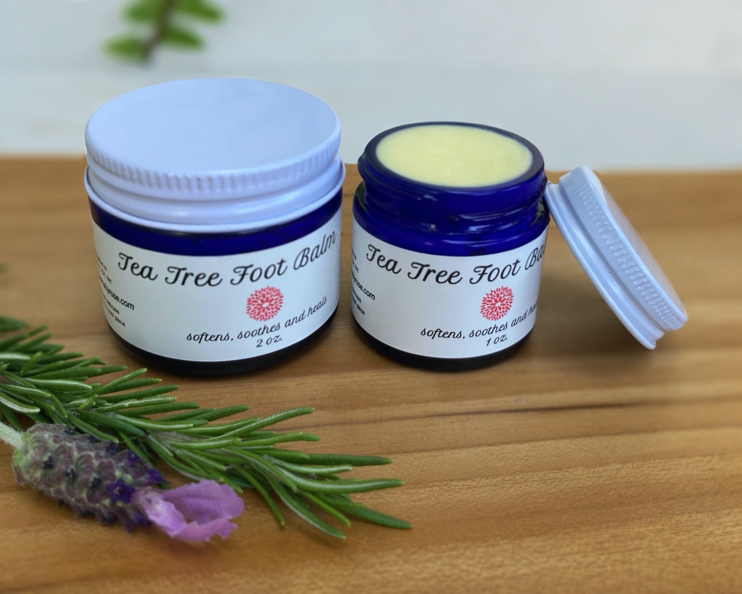 Tea Tree Foot Balm With Rosemary, Arnica and Calendula — Softens ...