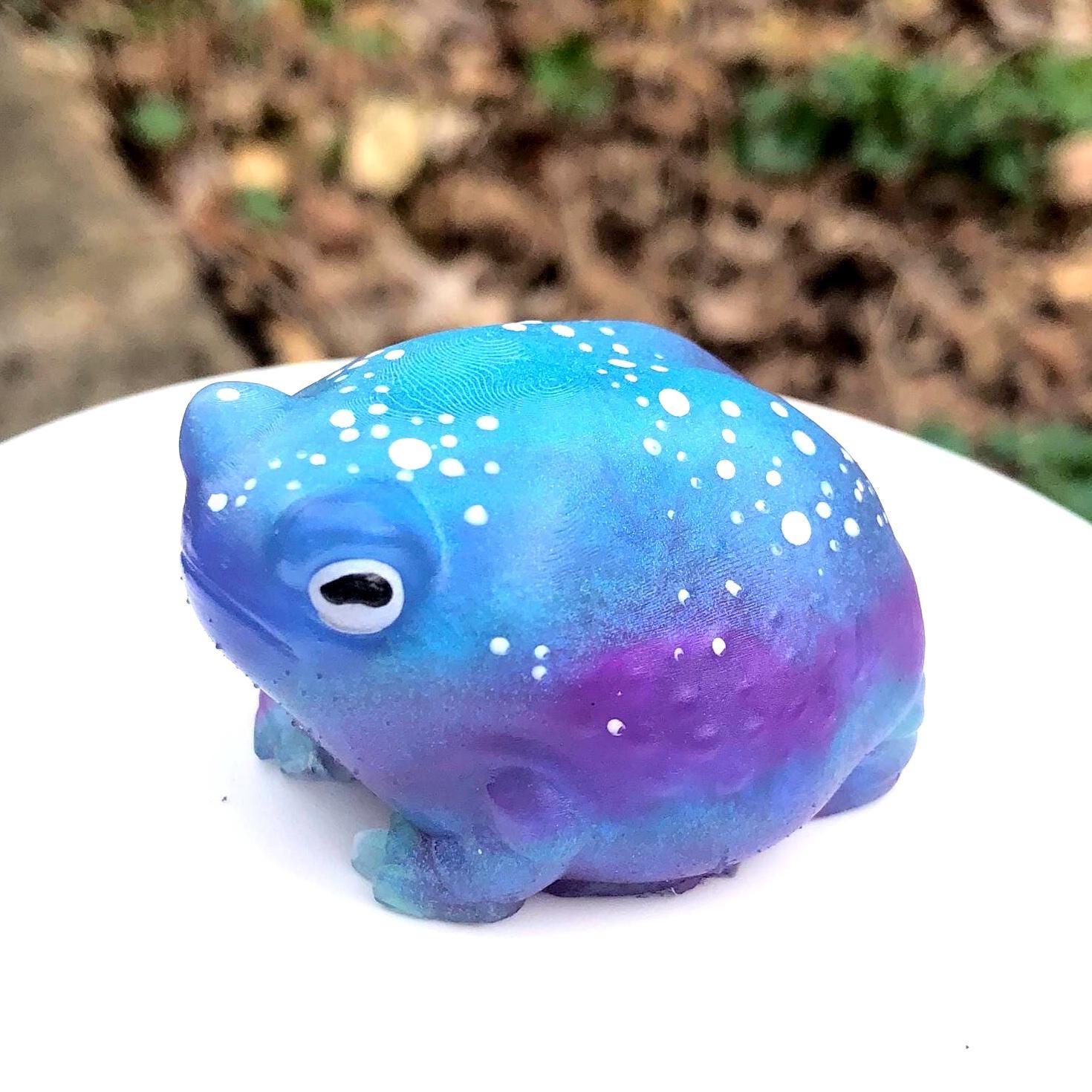 GALAXY GLOW Hand Painted Galaxy Frog Silicone Squishy Stress Buddy - Etsy