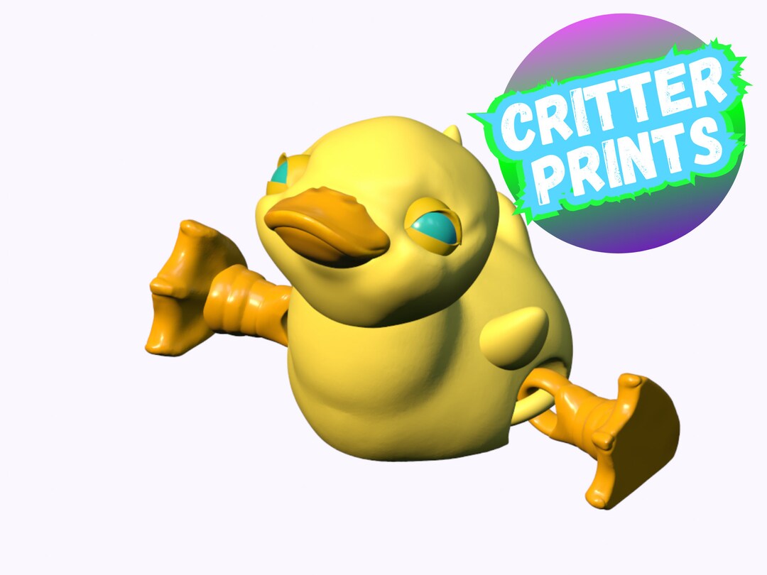 Print in Place DUCK Flexi STL - Etsy