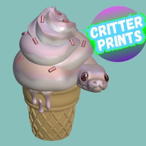 Sprinkles Snake Cream Cone STL for 3d Printing - Etsy