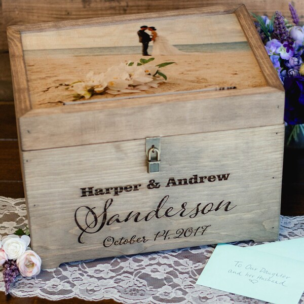 Wedding Card Box With Lock - Etsy