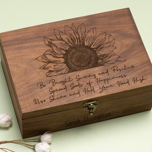 Handmade Keepsake Wood Memory Box Personalized Text or Name - Etsy