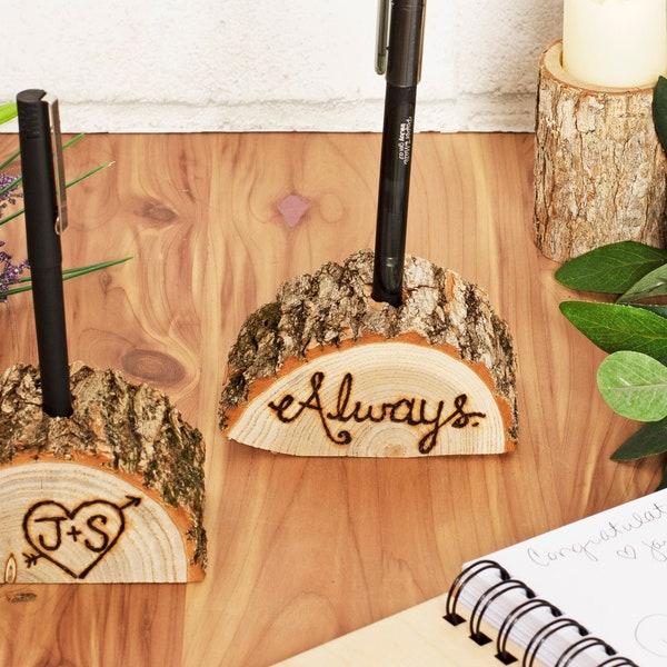 Rustic Pen Holder - Etsy