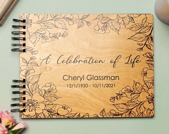 Memorial Guestbook or Memory Album for Loved One With | Etsy