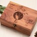 Handmade Keepsake Wood Memory Box | Personalized Text or Name on Front ...