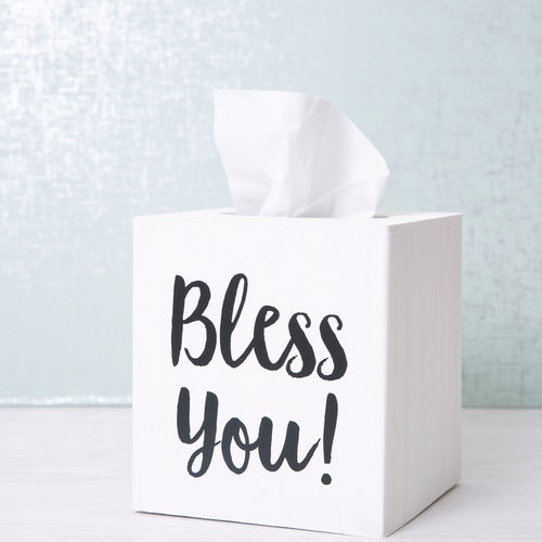 Bless You Tissue Box Cover Custom Made - Etsy