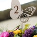 Butterfly Table Numbers Set of 10 Engraved Wood Laser Cut Out - Etsy