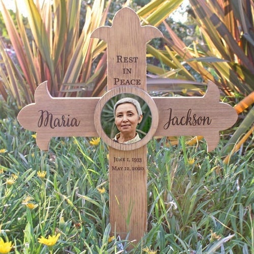 Memorial Cross Personalized for Your Loved One - Etsy