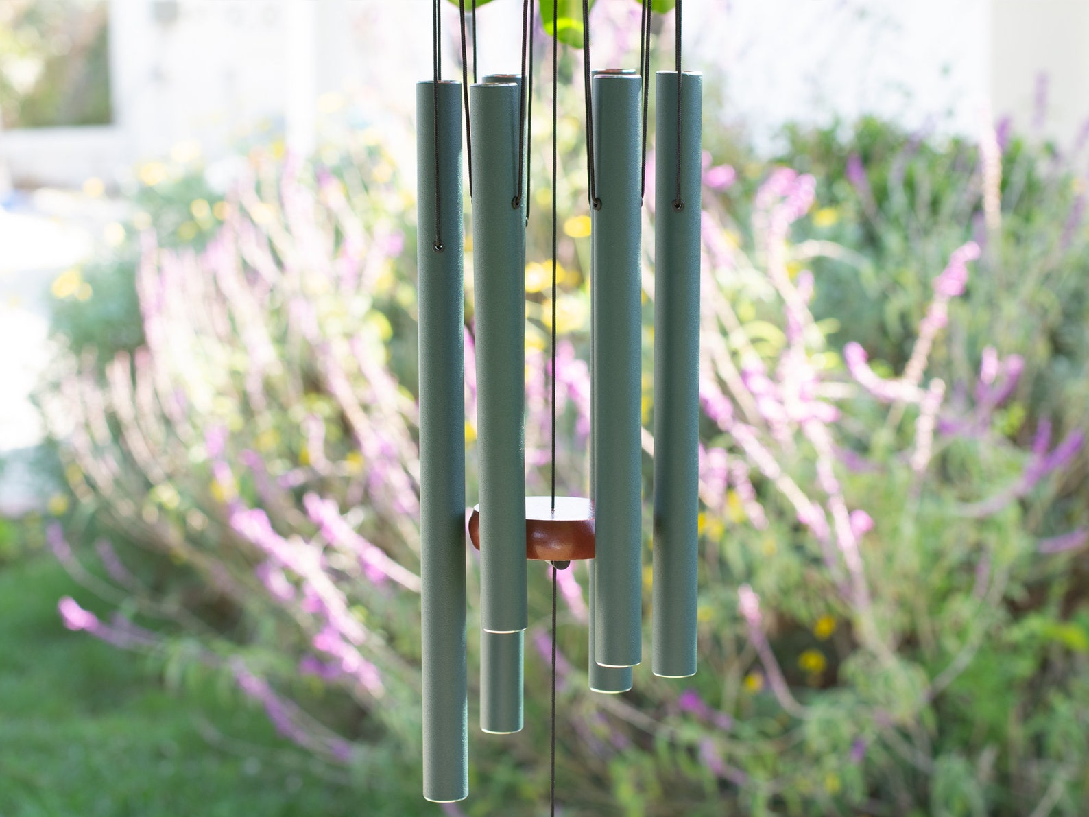 Memorial Wind Chimes Personalized Name and Photo Red Wood - Etsy