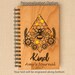 Bee Kind Personalized Wood Journal - Bamboo, Birch Options - Etsy