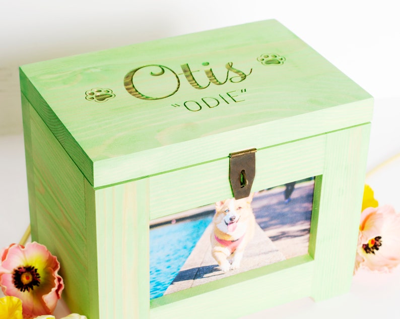 Personalized Pet Memory Box / Urn With Name and Quote or Poem | Etsy