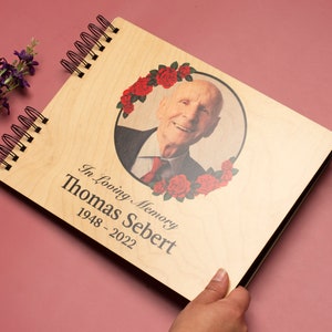 Memorial Guestbook or Memory Album for Loved One With Personalized ...