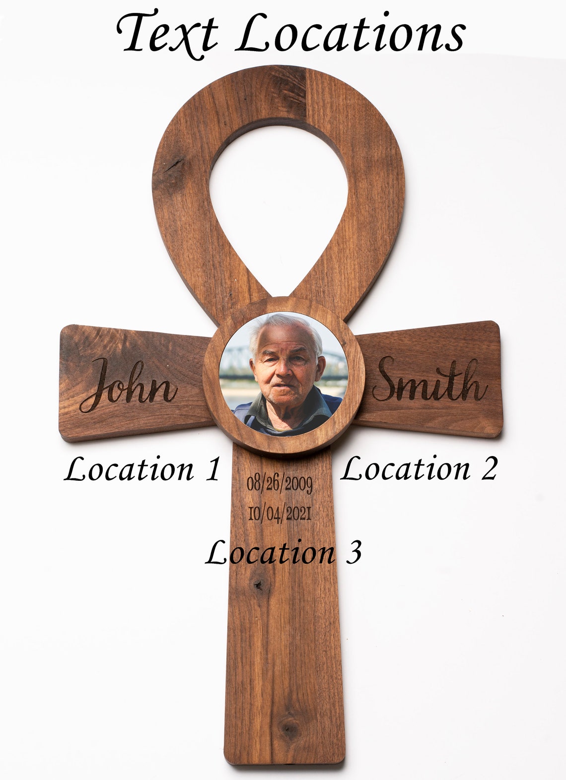 Ankh Memorial Cross Personalized for Your Loved One Garden - Etsy