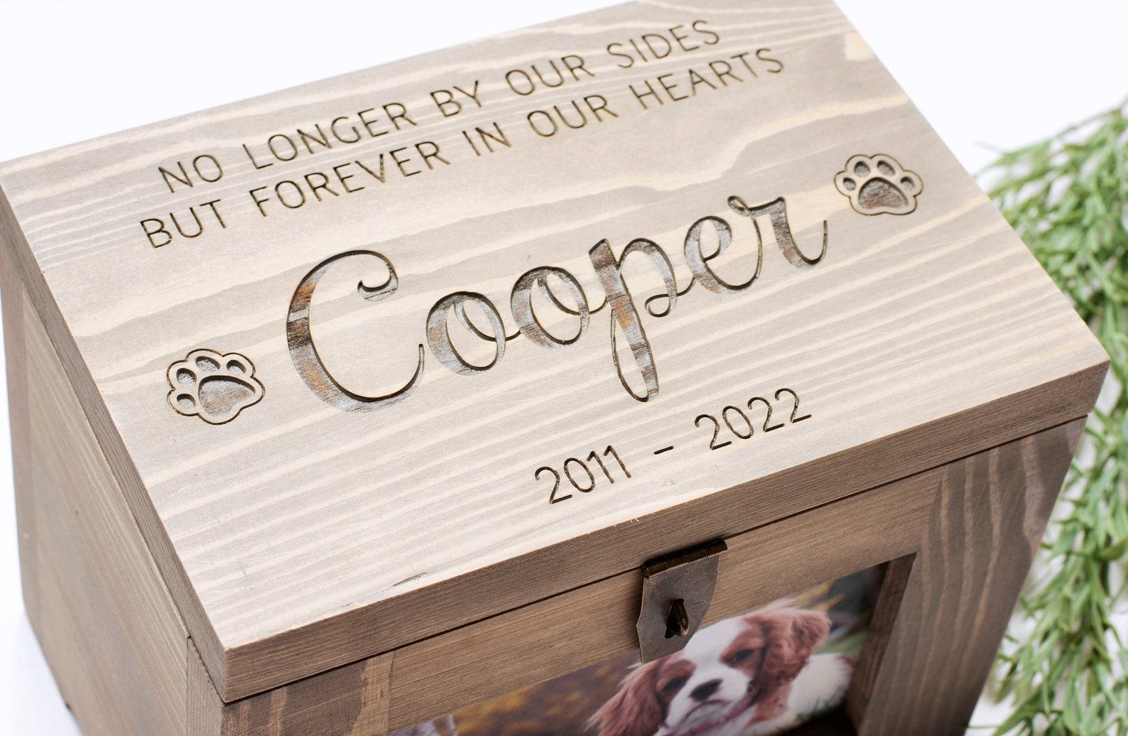 Personalized Pet Memory Box / Urn With Name and Quote or Poem - Etsy