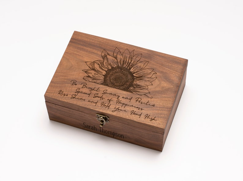 Handmade Keepsake Wood Memory Box Personalized Text or Name - Etsy